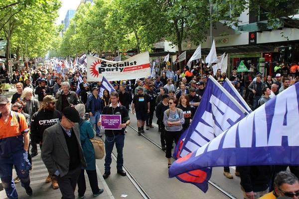Union rally brings Melbourne to a standstill | Socialist World Media